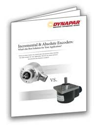 incremental encoder|absolute encoder